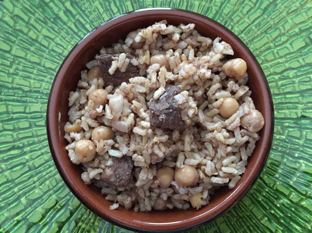Riz aux pois chiches et viande (Riz Bi Dfine) – Cuisine à Saveur Libanaise