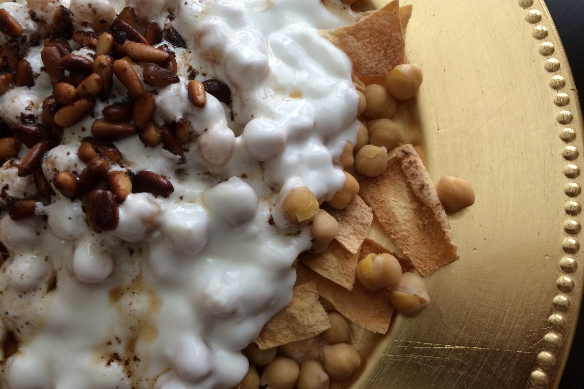 Fatteh de pois chiches et yaourt (Fatteh homous w laban) – Cuisine à ...